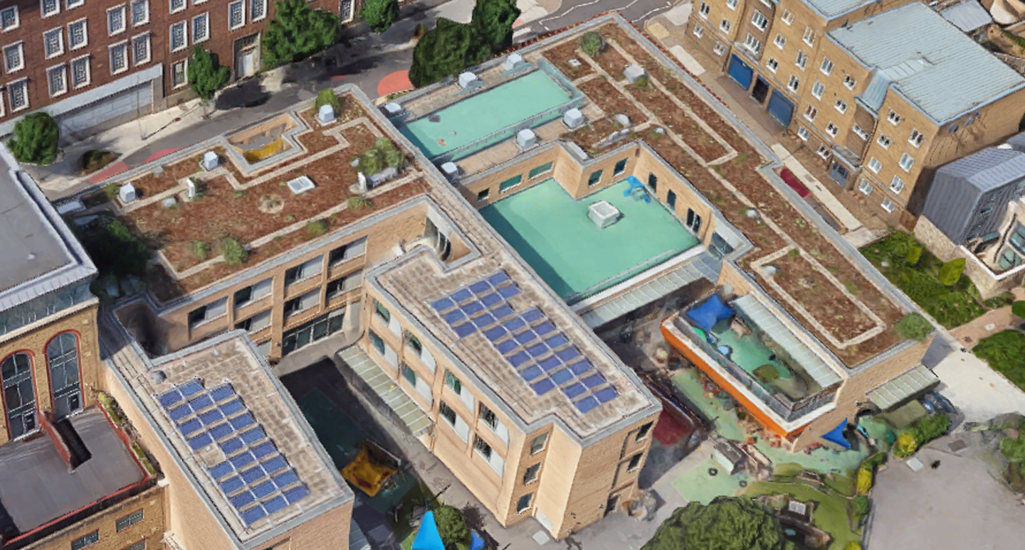 ABG blueroof | Green Biodiverse Roof | School Project | Islington London