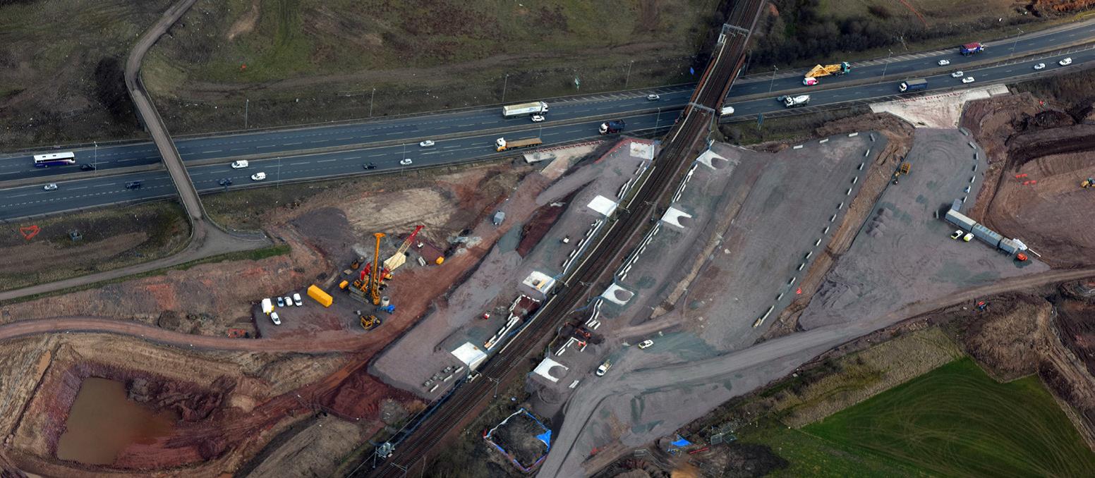 Embankment Starter Layer | Drainage Geosynthetics | M8 Motorway