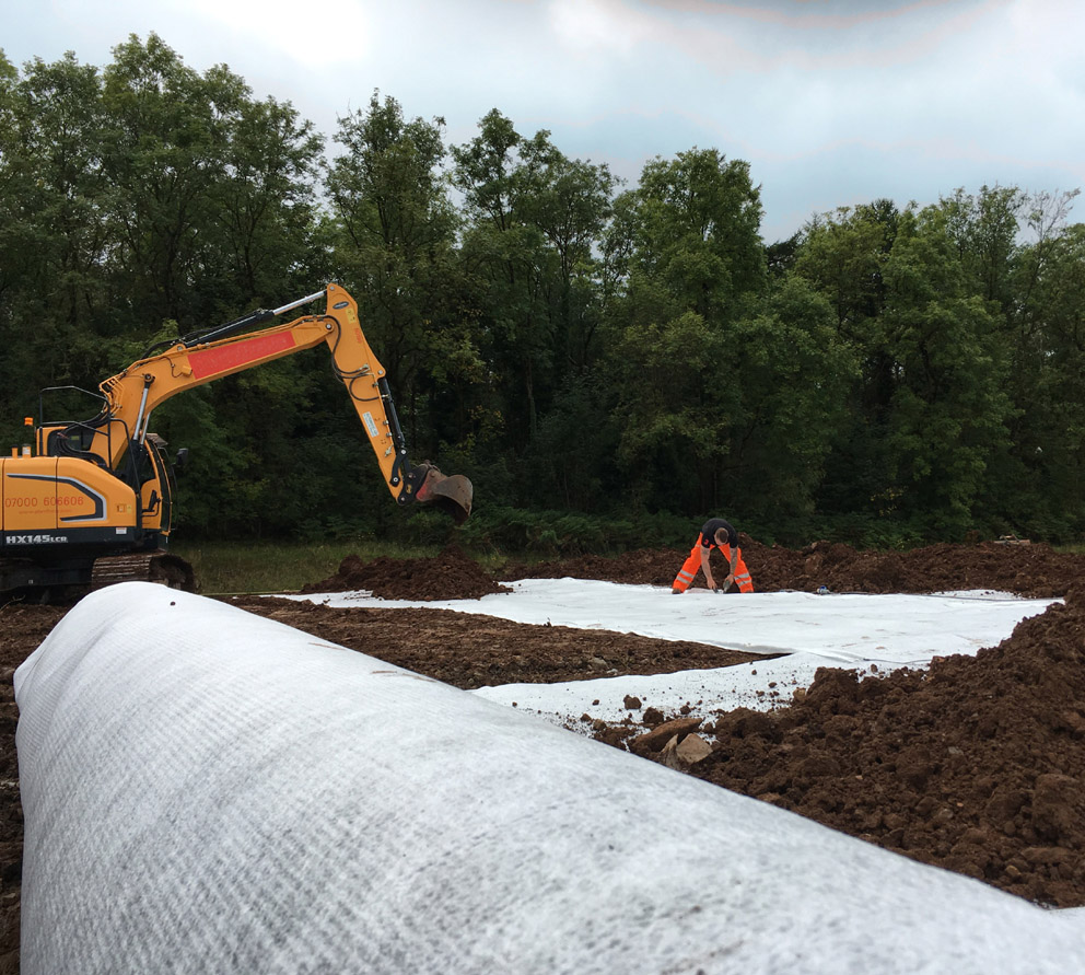 Landfill Capping | Labarde Bordeaux France | Drainage Geocomposite