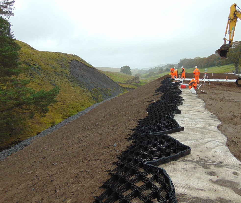 Mine Tailings Capping & Slope Soil Veneer Reinforcement | Carrshield UK