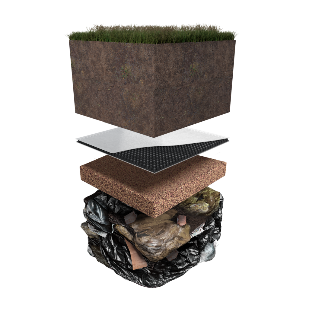 ABG Landfill Cap Drainage Pozidrain Pozega LFS, Serbia - ABG Geosynthetics