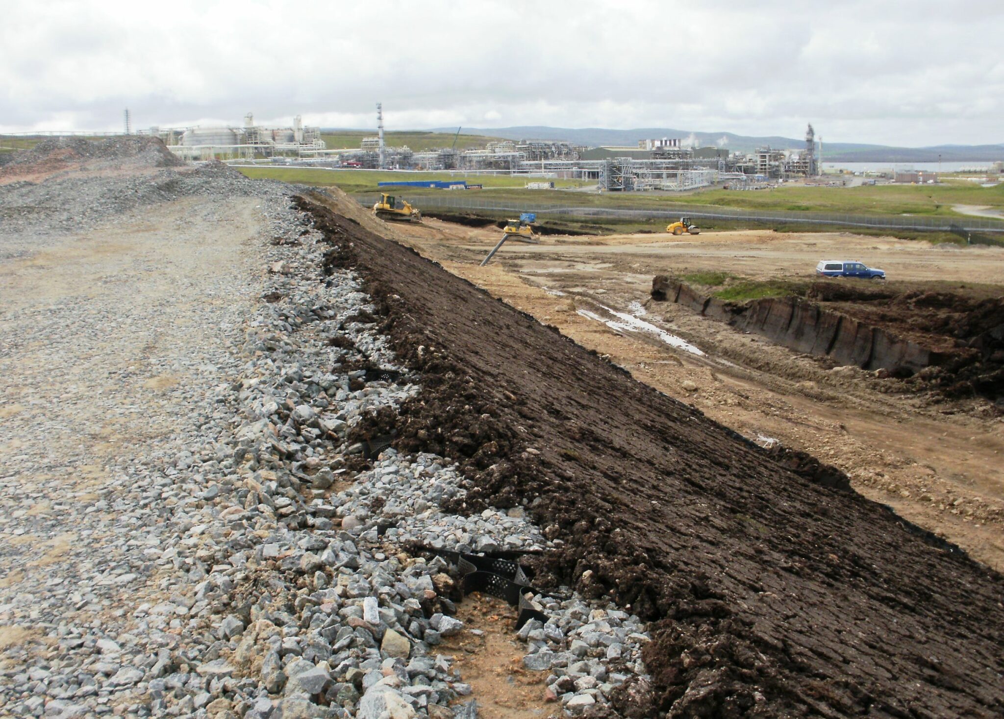 Shetland Gas Plant Project | ABG Basal Drainage & Slope Reinforcement