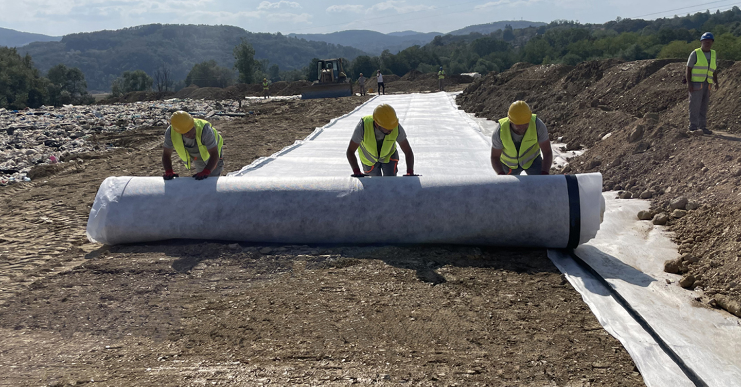 ABG Landfill Cap Drainage Pozidrain Pozega LFS, Serbia - ABG Geosynthetics