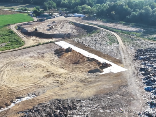 ABG Landfill Cap Drainage Pozidrain Pozega LFS, Serbia - ABG Geosynthetics