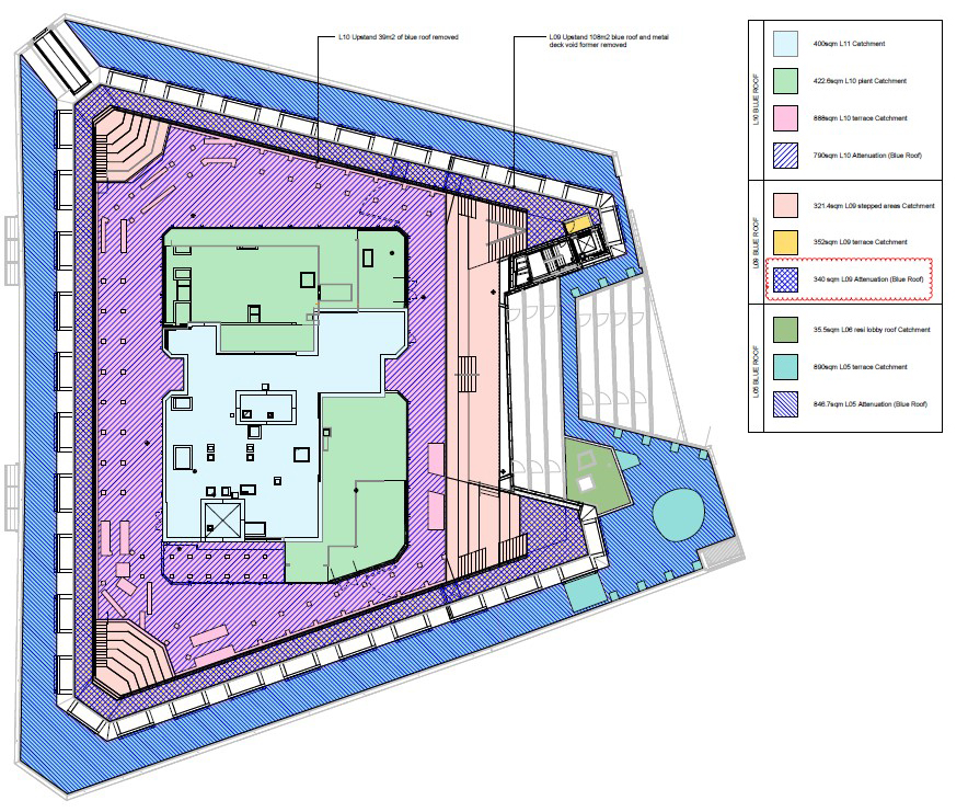 ABG blueroof Biodiverse & Amenity Podium Areas, The Post Building ...